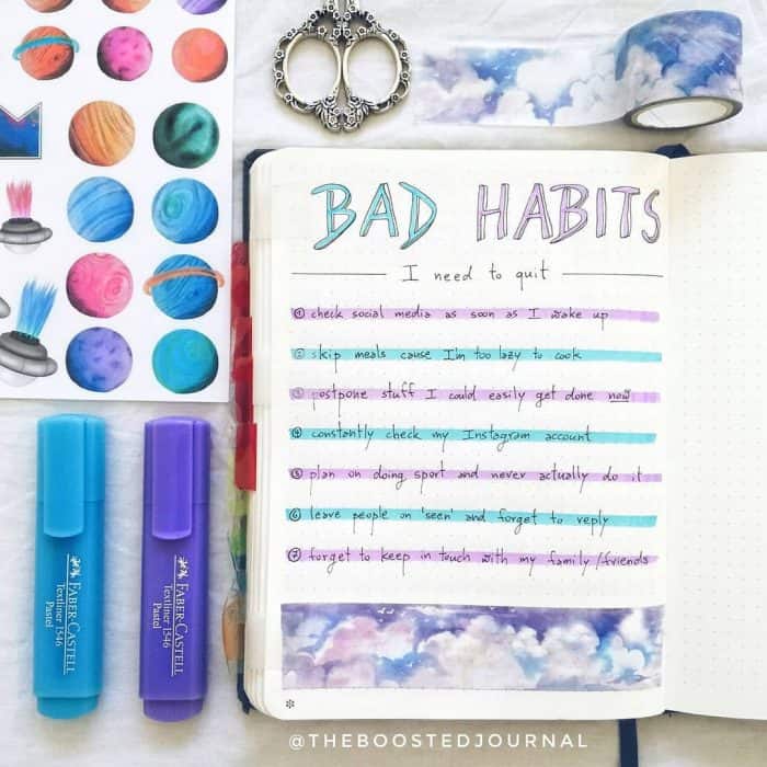 Mid-Year Resolutions In Your Bullet Journal - Little Miss Rose