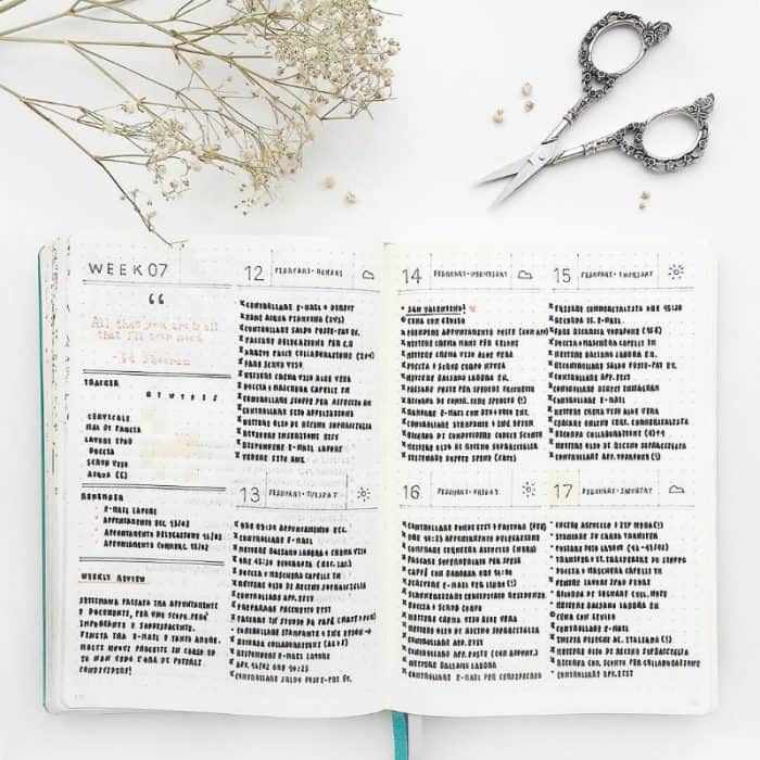 15 Stunning Minimalist Bullet Journal Spreads - Little Miss Rose