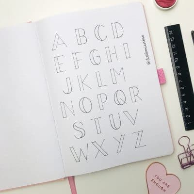 Romantic Hand-lettering Ideas for Your Bullet Journal - Little Miss Rose