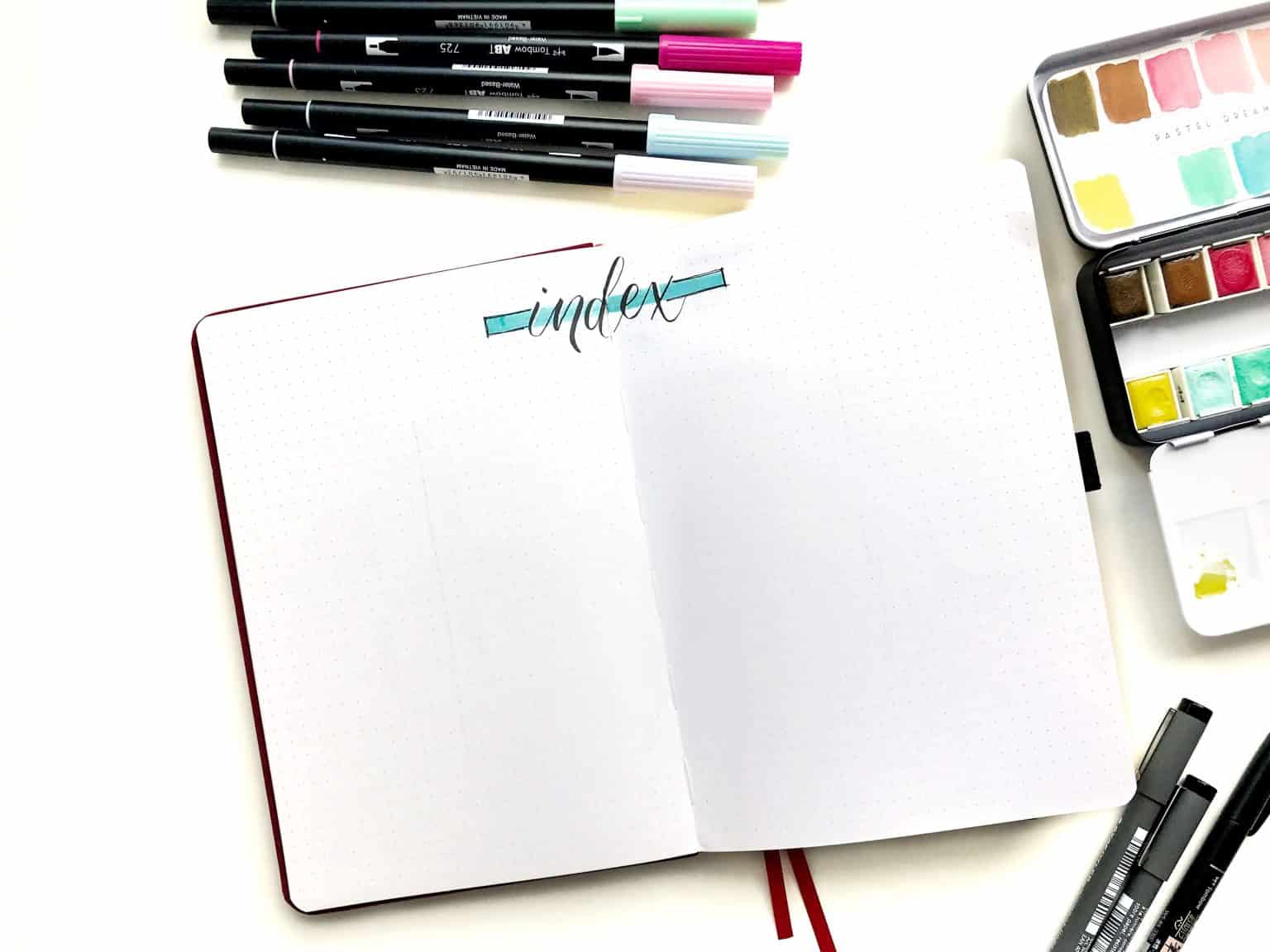 My 2020 Bullet Journal Set Up – Quick, Simple and Easy - Little Miss Rose