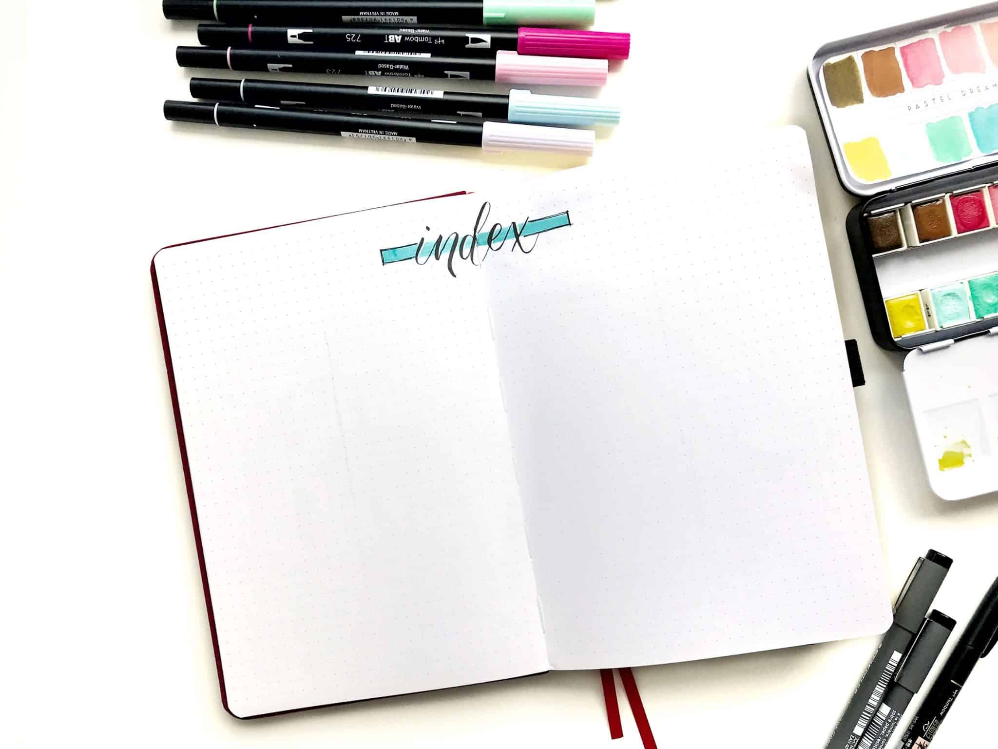 My 2020 Bullet Journal Set Up – Quick, Simple and Easy - Little Miss Rose